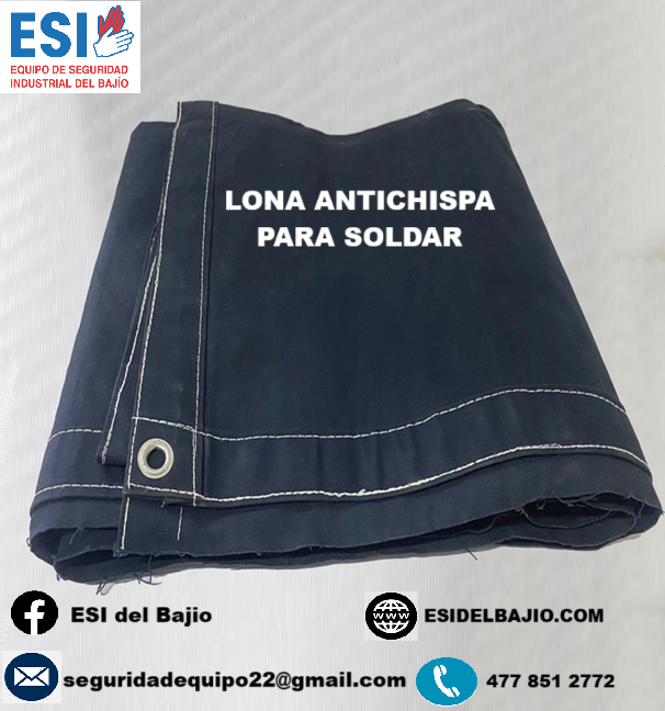 LONA ANTICHISPA PARA SOLDAR - Equipo Industrial del Bajio